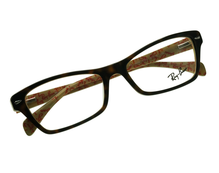 Ray-Ban 5256 marron léopard et beige